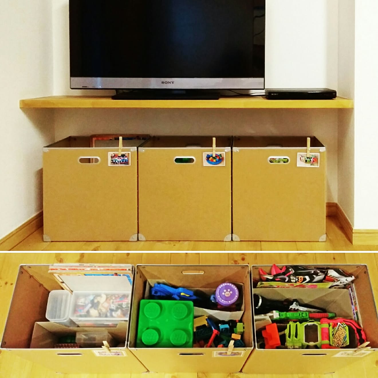 リビング/写真/おもちゃ収納/こどもと暮らす。/シンプルが好き...などのインテリア実例 - 2018-09-16 09:54:38 ...