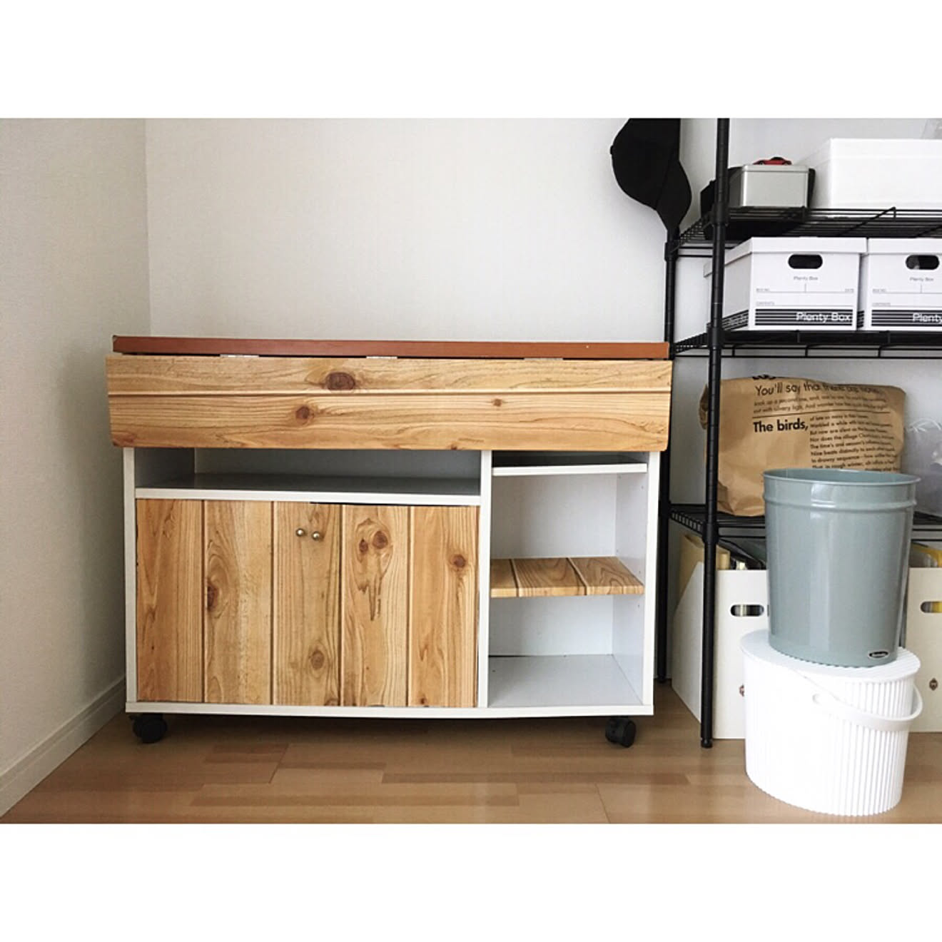 キッチン/ゴミ箱/サブウェイタイル/IKEA/壁紙屋本舗のインテリア実例 - 2017-01-03 12:10:37 ｜ RoomClip ...