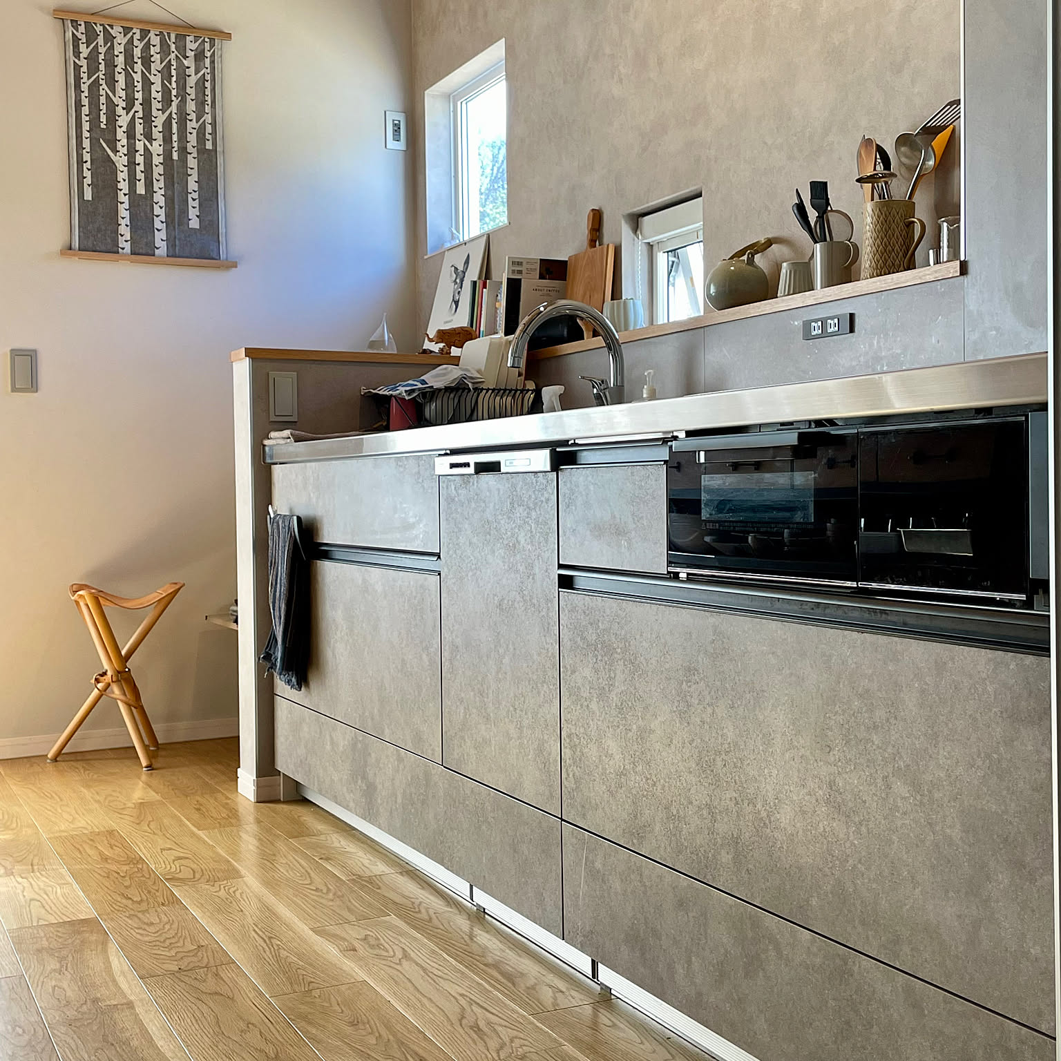 リフォーム/クリナップキッチン/ステディア/エルムモカ/ナチュラル...などのインテリア実例 - 2023-05-25 17:29:39 ｜ RoomClip（ルームクリップ ...