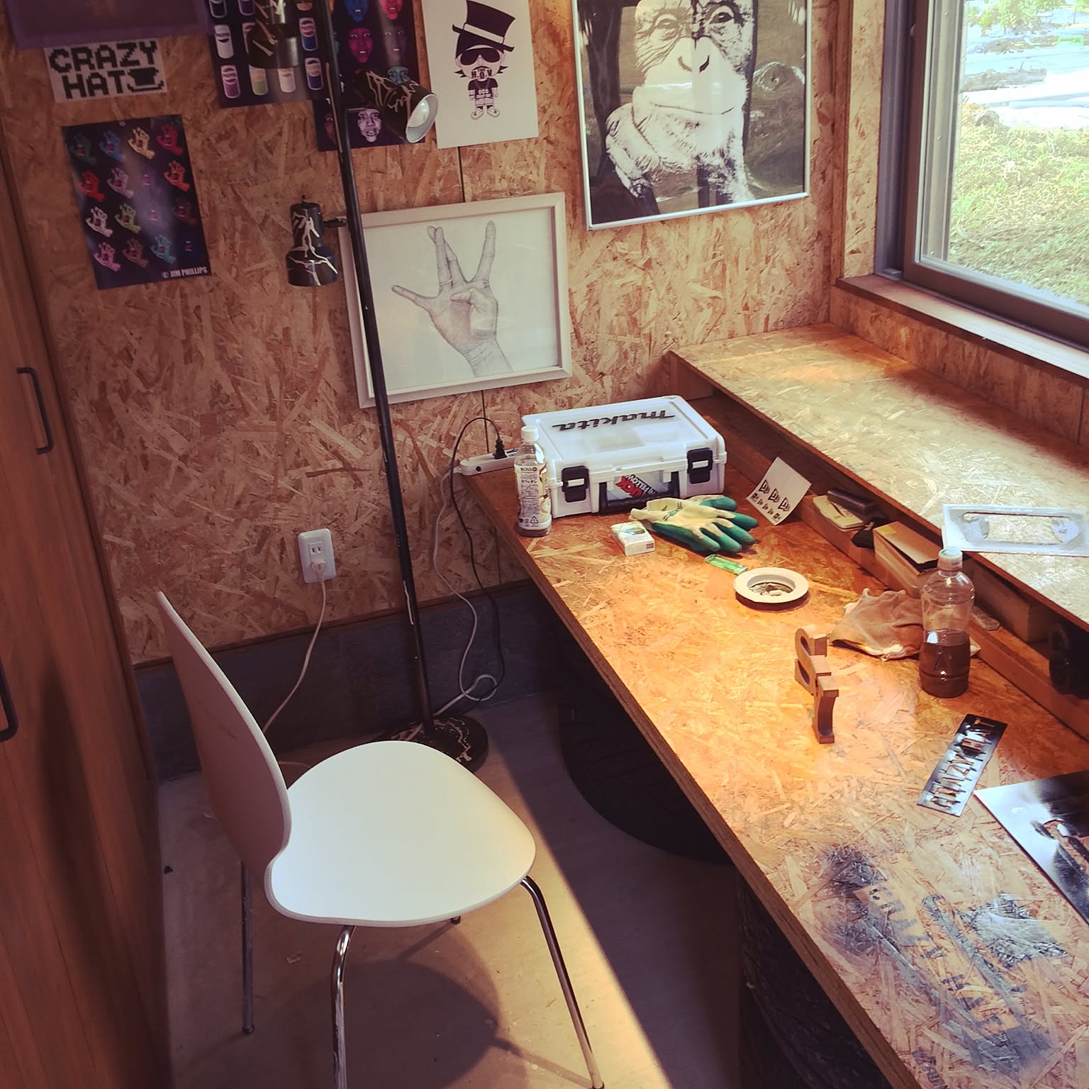 机/OSB合板/押入れデスク/アンティーク/DIY...などのインテリア実例 - 2017-03-06 14:24:11 ｜ RoomClip（ルームクリップ） | RoomClip（ルームクリップ）