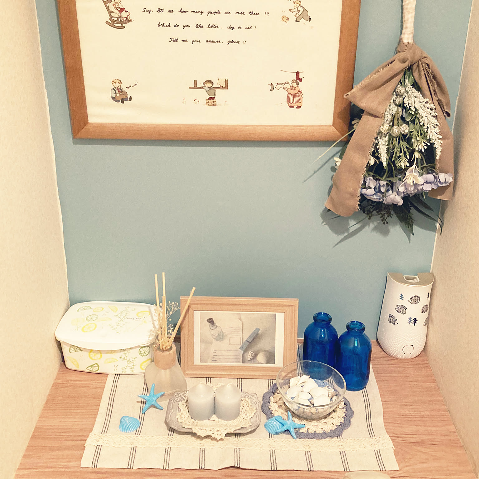 バス/トイレ/トイレ/1LDK/ホワイト/モロッカン柄...などのインテリア実例 - 2017-08-19 18:24:09 ｜ RoomClip（ルームクリップ） | RoomClip ...