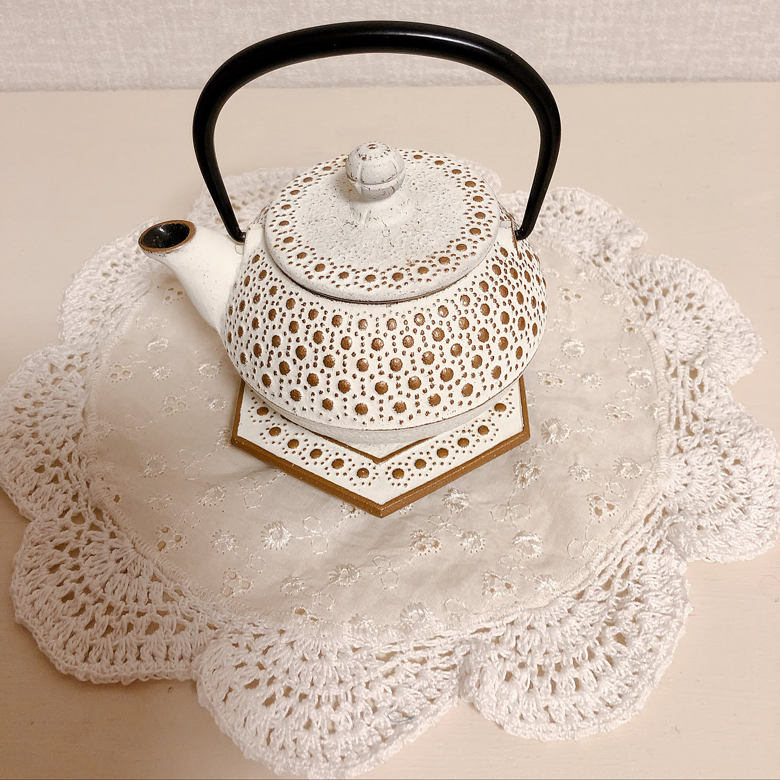 キッチン/流木タペストリー/りんご箱/南部鉄器 カモミール/かごが好き♡...などのインテリア実例 - 2017-05-24 09:35:03 ...