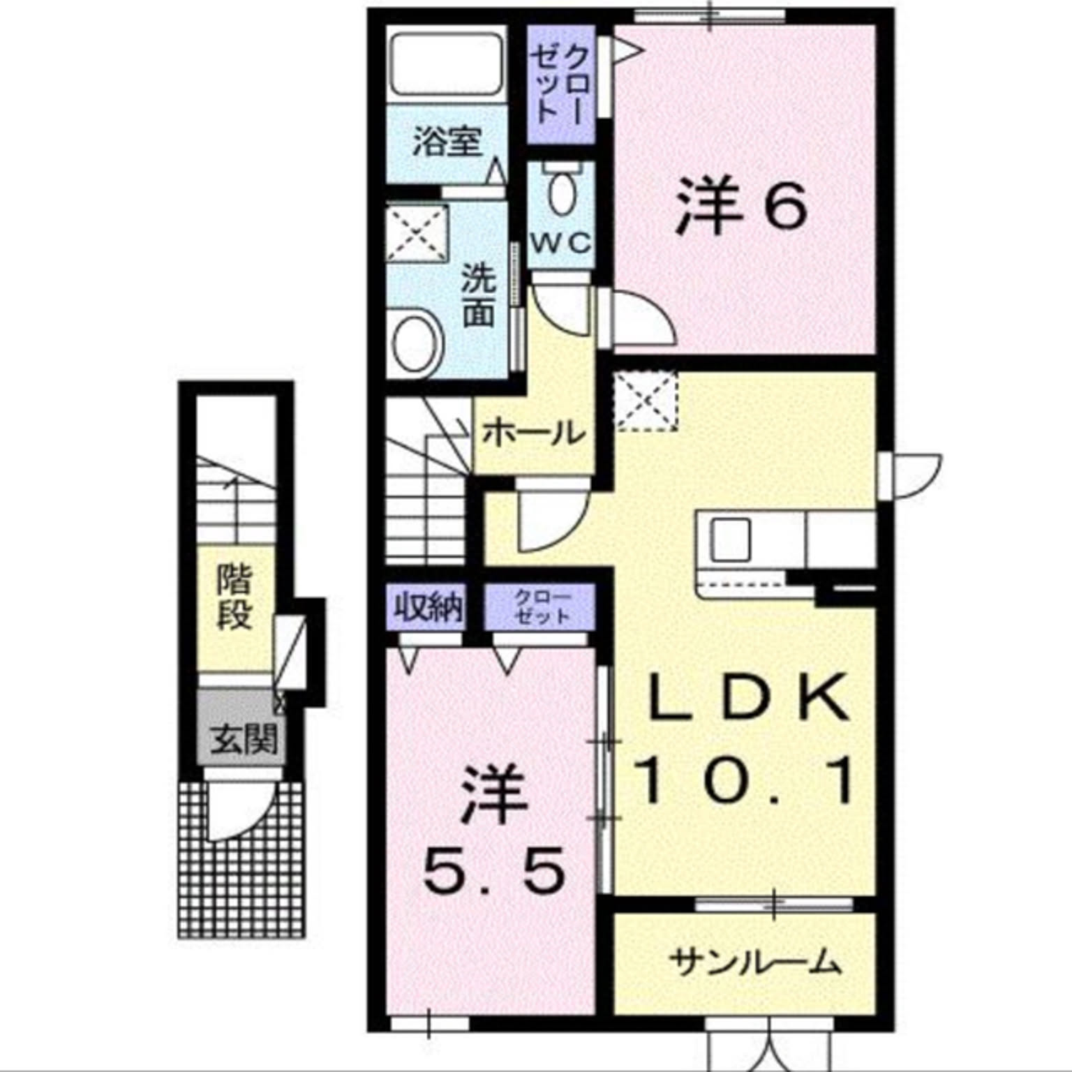 間取り図 大東建託 賃貸 2LDKのインテリア実例 ｜ RoomClip（ルームクリップ）