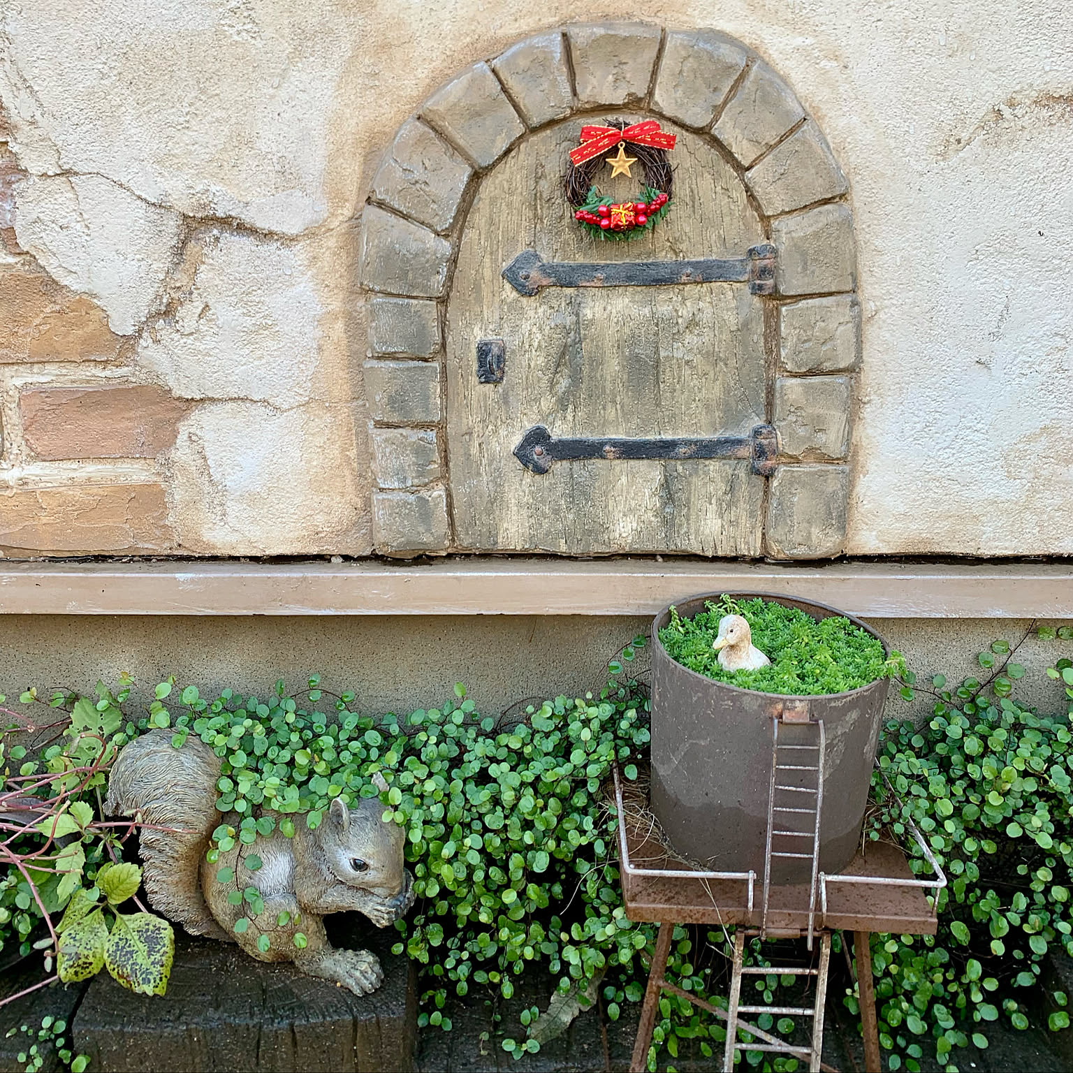 クリスマス/クリスマスリース/リスの置物/ガーデニング/ガーデン...などのインテリア実例 - 2021-12-01 10:34:53 ｜ RoomClip（ルームクリップ）