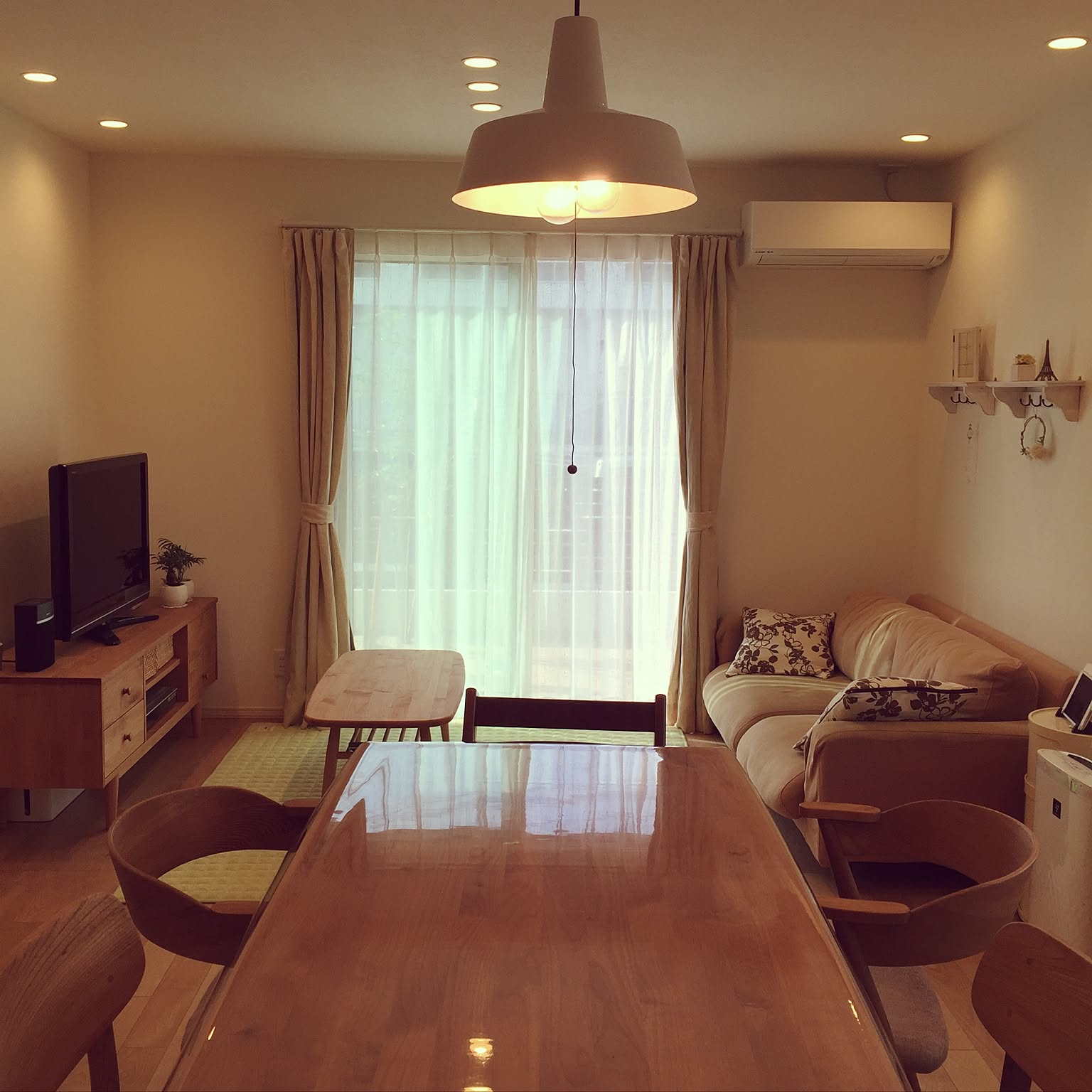 和室からの眺め/リビングダイニング/16畳のLDK/LDK16畳/LDK...などのインテリア実例 - 2017-02-28 09:07:18 ｜ RoomClip（ルームクリップ ...