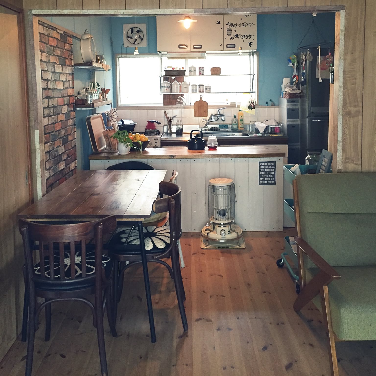 キッチン/中古住宅/平屋/レトロ/DIY...などのインテリア実例 - 2015-10-12 08:48:30 ｜ RoomClip（ルームクリップ）