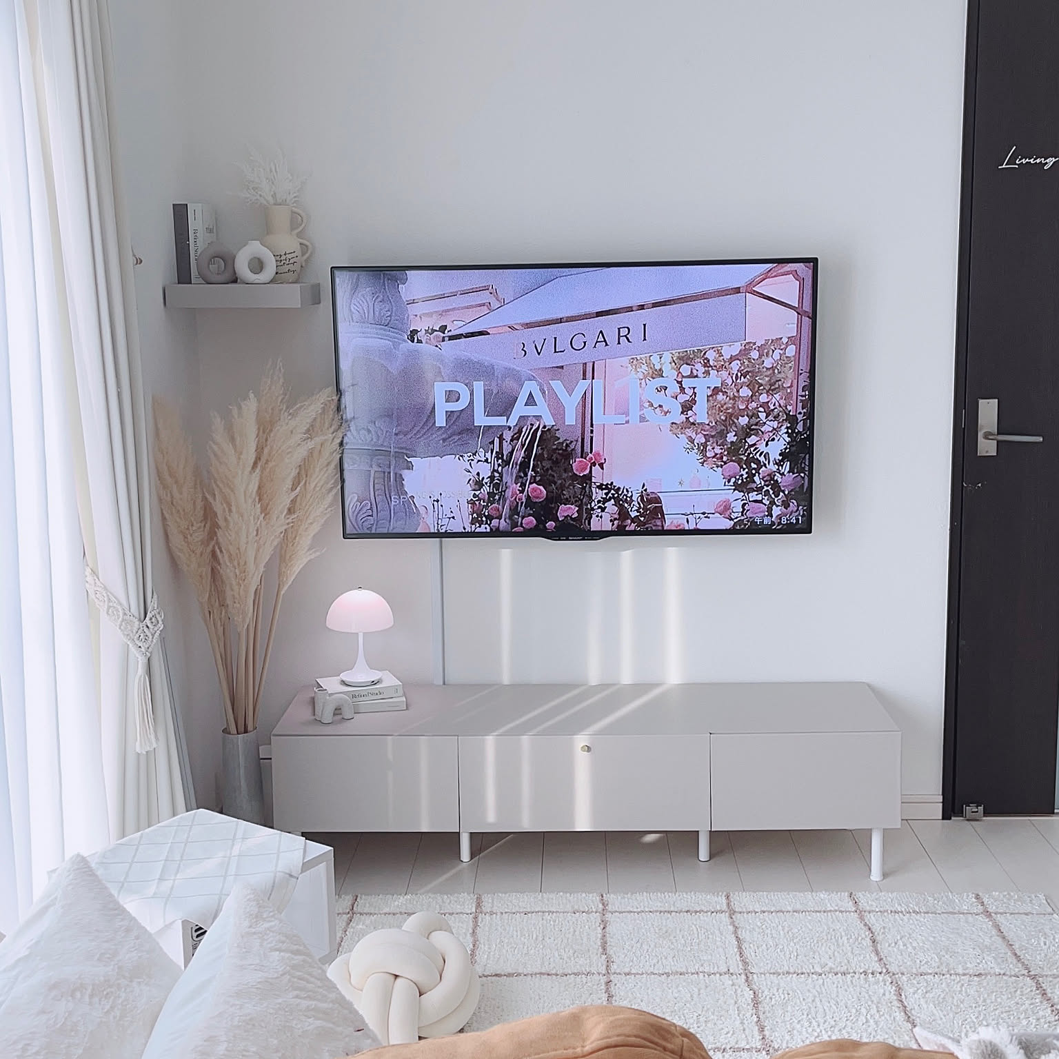 リビング/マクラメタペストリー手作り/IKEA/リビング/ダイソー...などのインテリア実例 - 2024-02-21 21:17:52 ｜ RoomClip（ルームクリップ ...