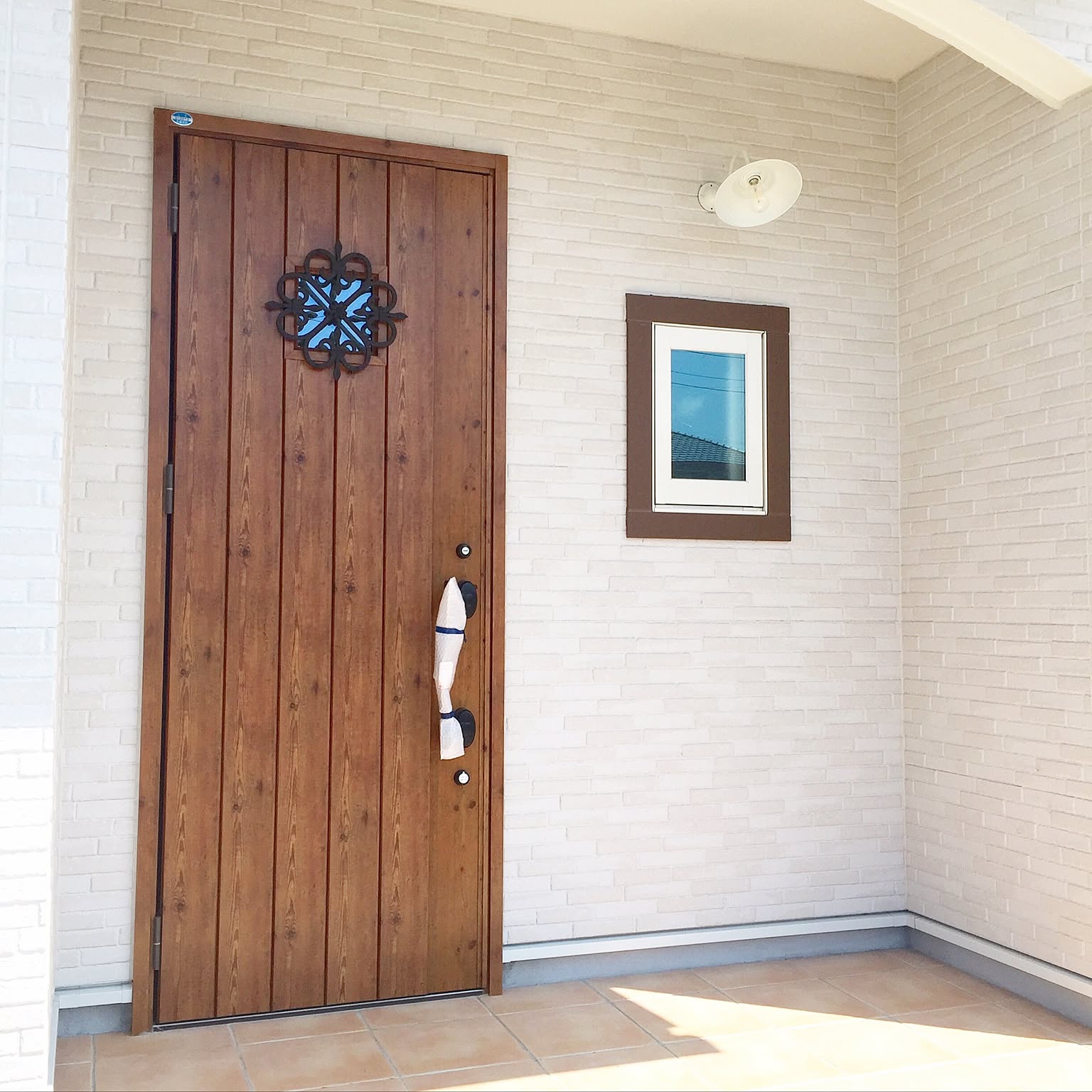 玄関/入り口/緑の玄関ドア/木目/ナチュラル/北欧...などのインテリア実例 - 2016-02-29 14:55:11 ｜ RoomClip ...