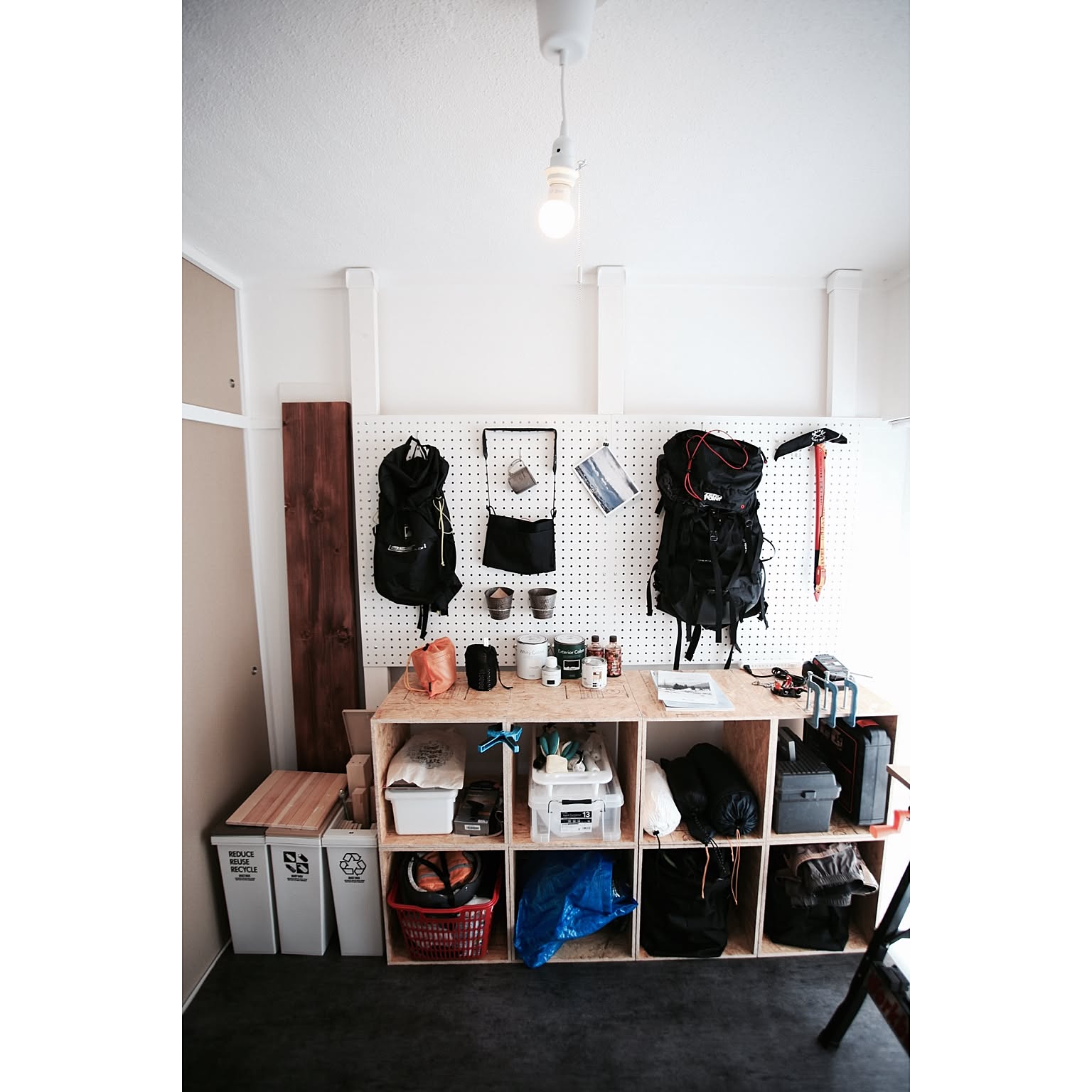 玄関/入り口/端材BOX/DIY/OSB合板/BLACK & DECKER...などのインテリア実例 - 2018-03-30 16:06:30 ｜ RoomClip（ルームクリップ ...