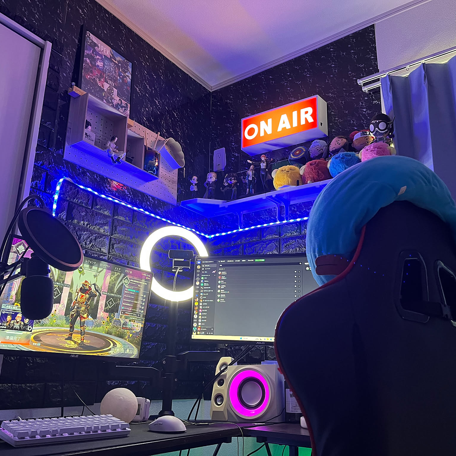 壁/天井/ゲーミングpcがある生活/ゲーミング環境/ダイソー/100均...などのインテリア実例 - 2023-11-13 16:45:44 ｜ RoomClip（ルームクリップ）