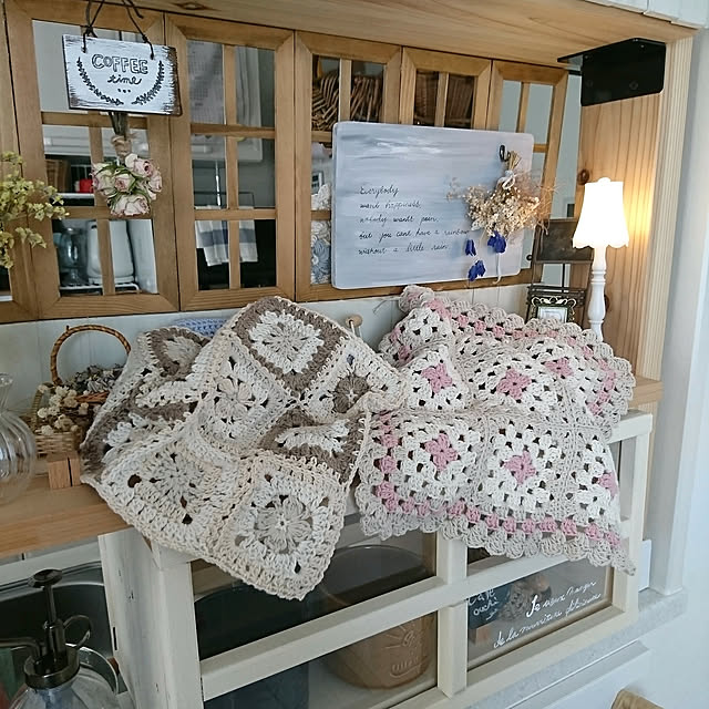 ハンドメイド グラニースクエア編みのおしゃれなアレンジ・飾り ハンドメイド グラニースクエア編みのおしゃれなアレンジ・飾り