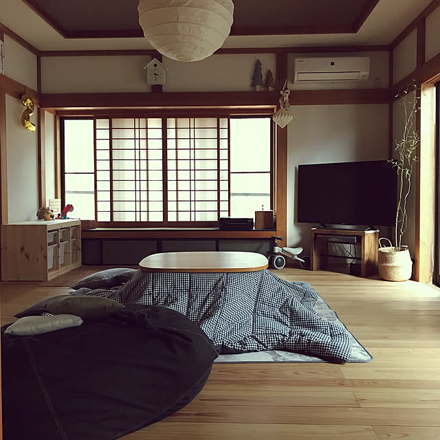 無印良品 正方形こたつ・本体・タモ材丸脚・フラットヒーター 無印良品 正方形こたつ・本体・タモ材丸脚・フラットヒーター