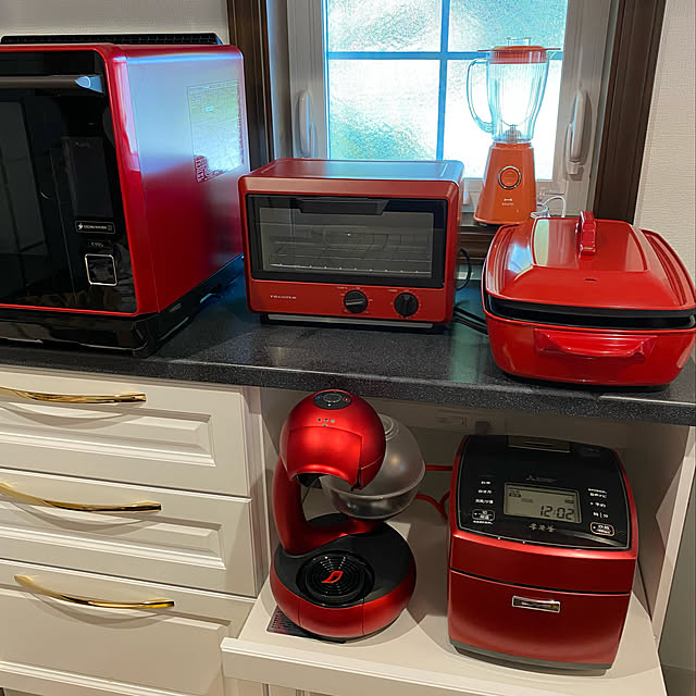 キッチン 赤い家電のおすすめ商品とおしゃれな実例 | RoomClip キッチン 赤い家電のおすすめ商品とおしゃれな実例 | RoomClip