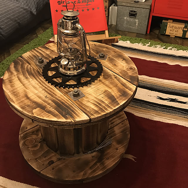 DIY ケーブルドラムリメイクのインテリア・手作りの実例 DIY ケーブルドラムリメイクのインテリア・手作りの実例