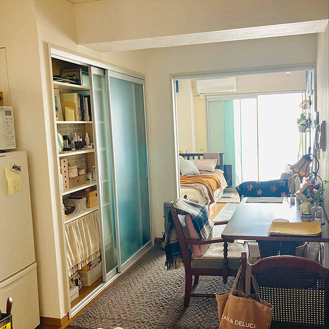 1DK 賃貸/ドライフラワー/アンティーク/ニトリ/ビンテージ雑貨...などのインテリア実例 - 2021-02-18 10:33:21 ｜ RoomClip（ルームクリップ ...