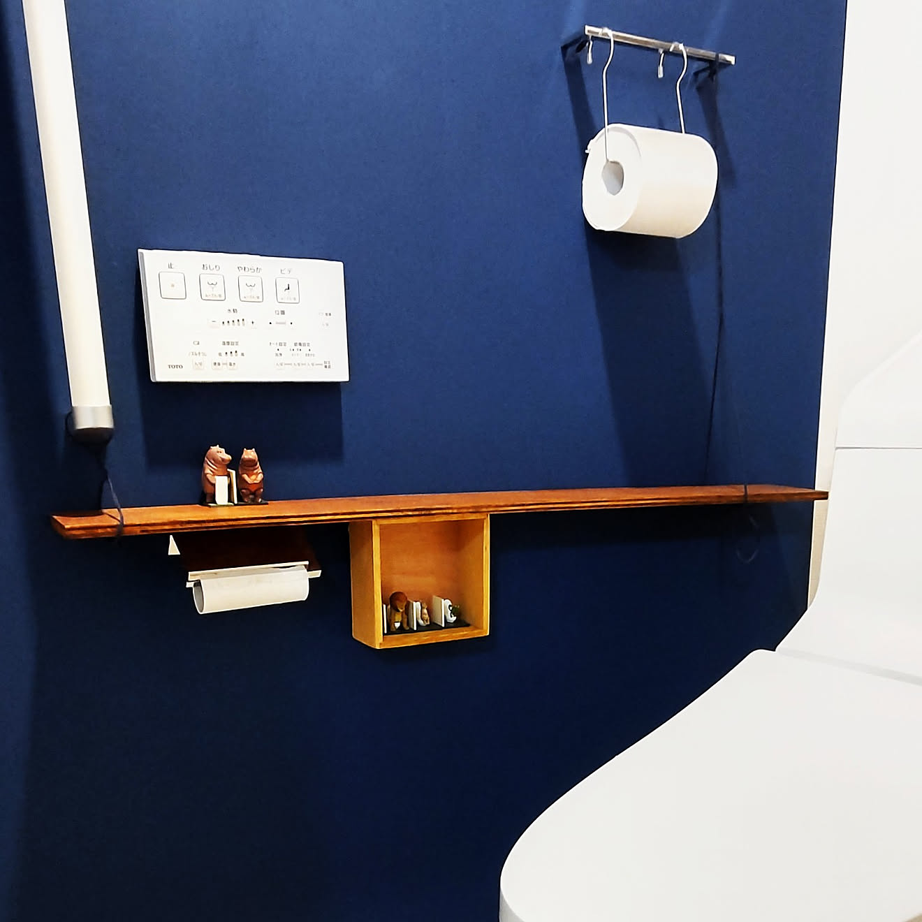 バス/トイレ/コレ、DIYしたよ！/一人暮らし/マンション暮らし/トイレ飾り棚DIY...などのインテリア実例 - 2021-05-03 09 ...