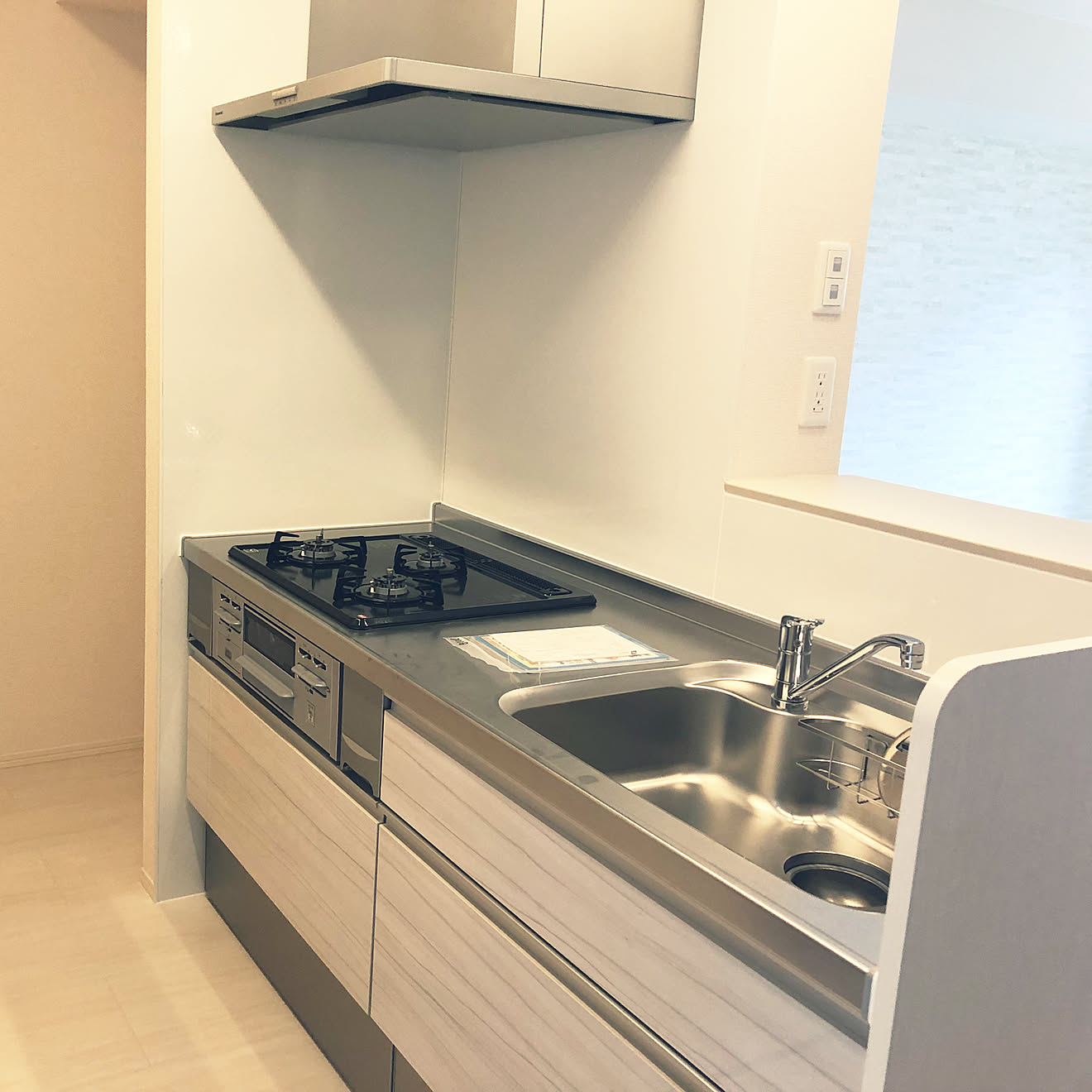 キッチン/1LDK/賃貸アパート/新築/d-room...などのインテリア実例 - 2018-11-08 21:04:06 ｜ RoomClip（ルームクリップ） | RoomClip（ルーム ...