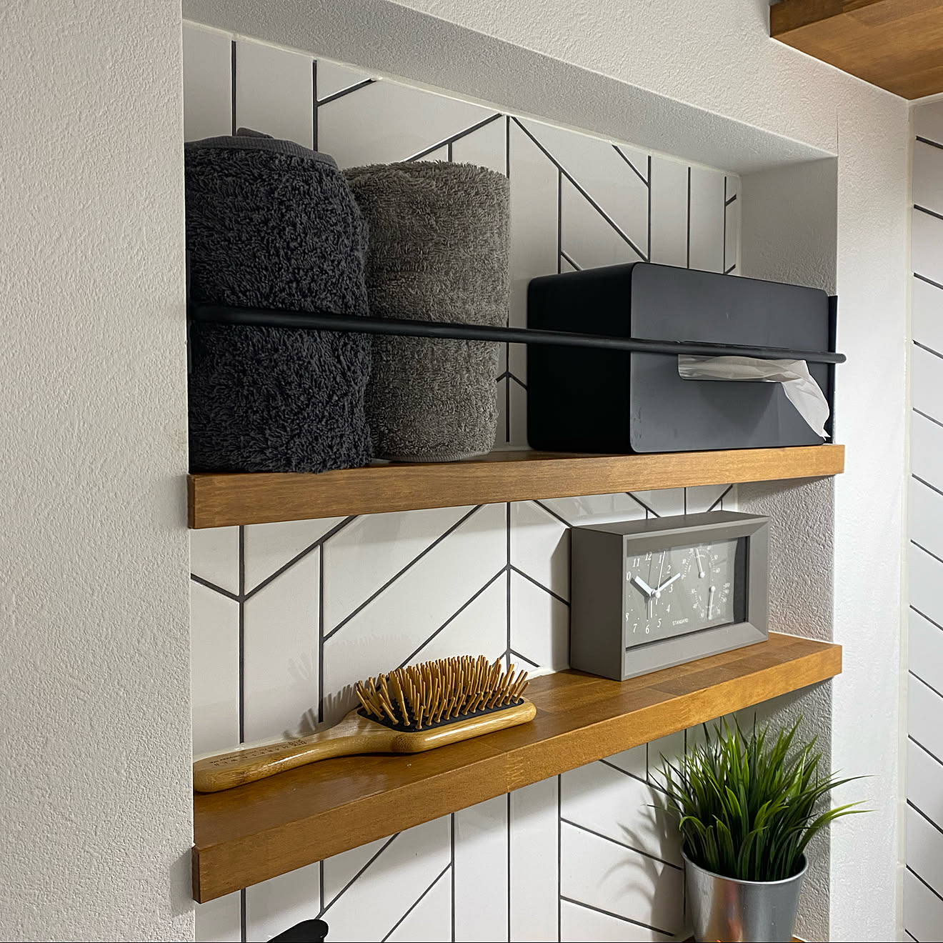 MARKS＆WEB/ニッチ/タオル収納/IKEA/3COINS...などのインテリア実例 - 2022-11-04 10:17:17 ｜ RoomClip（ルームクリップ ...