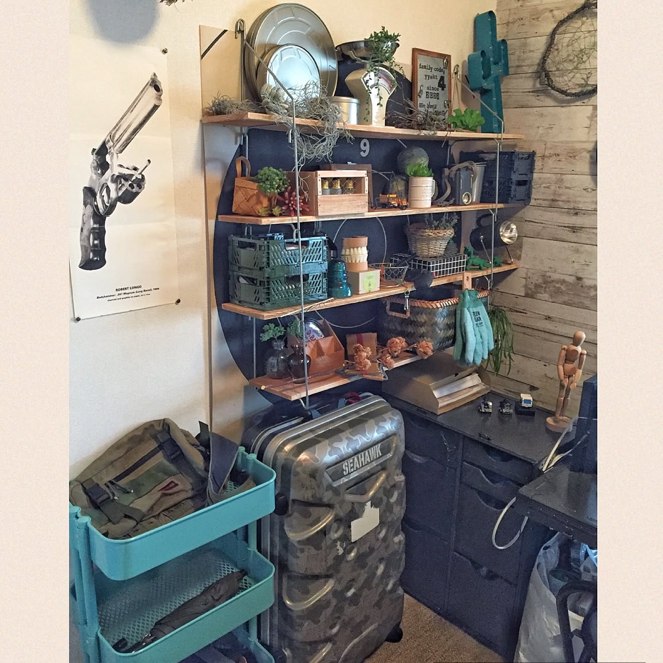 玄関/入り口/ミリタリー/アート/クイックシェルフ/quick shelf...などのインテリア実例 - 2017-01-31 16:44: ...