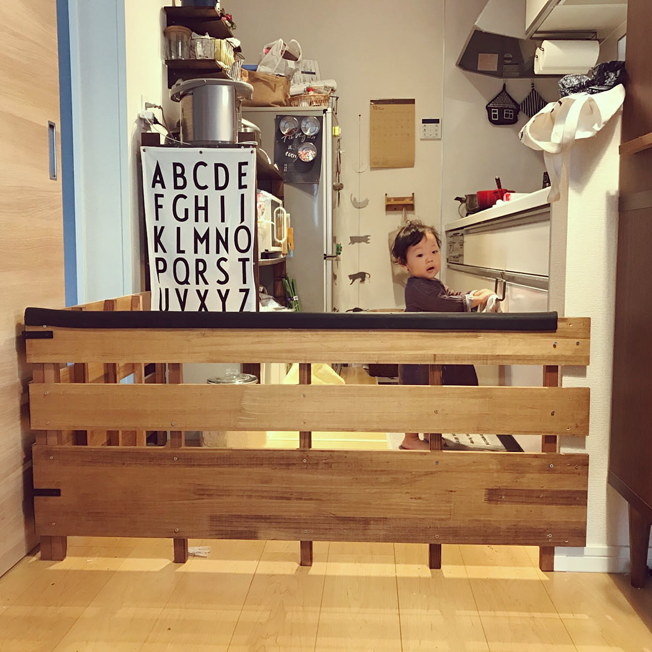 部屋全体/DIY/ベビーゲート/自由蝶番/カントリーのインテリア実例 - 2016-11-04 08:45:11 ｜ RoomClip（ルーム ...