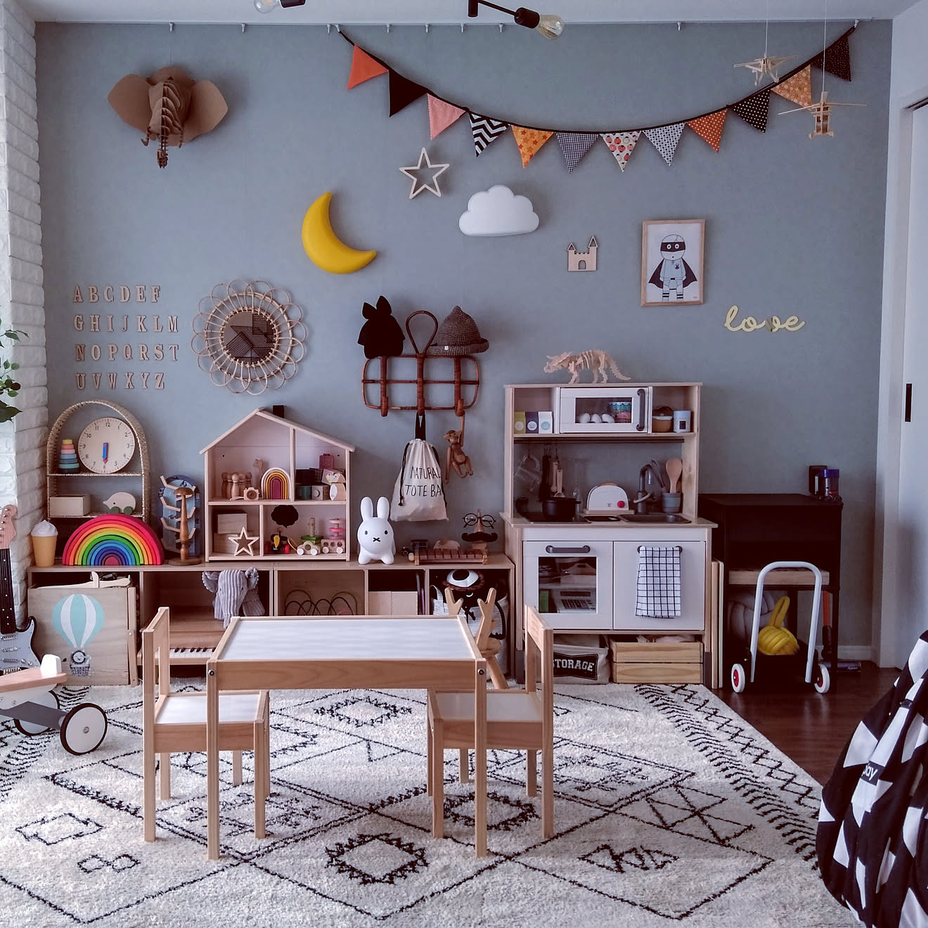 片付けやすい/片付けやすくするためにしていること/ニトリ/子どもと暮らす/片付けやすくするためにやっていること...などのインテリア実例 ...