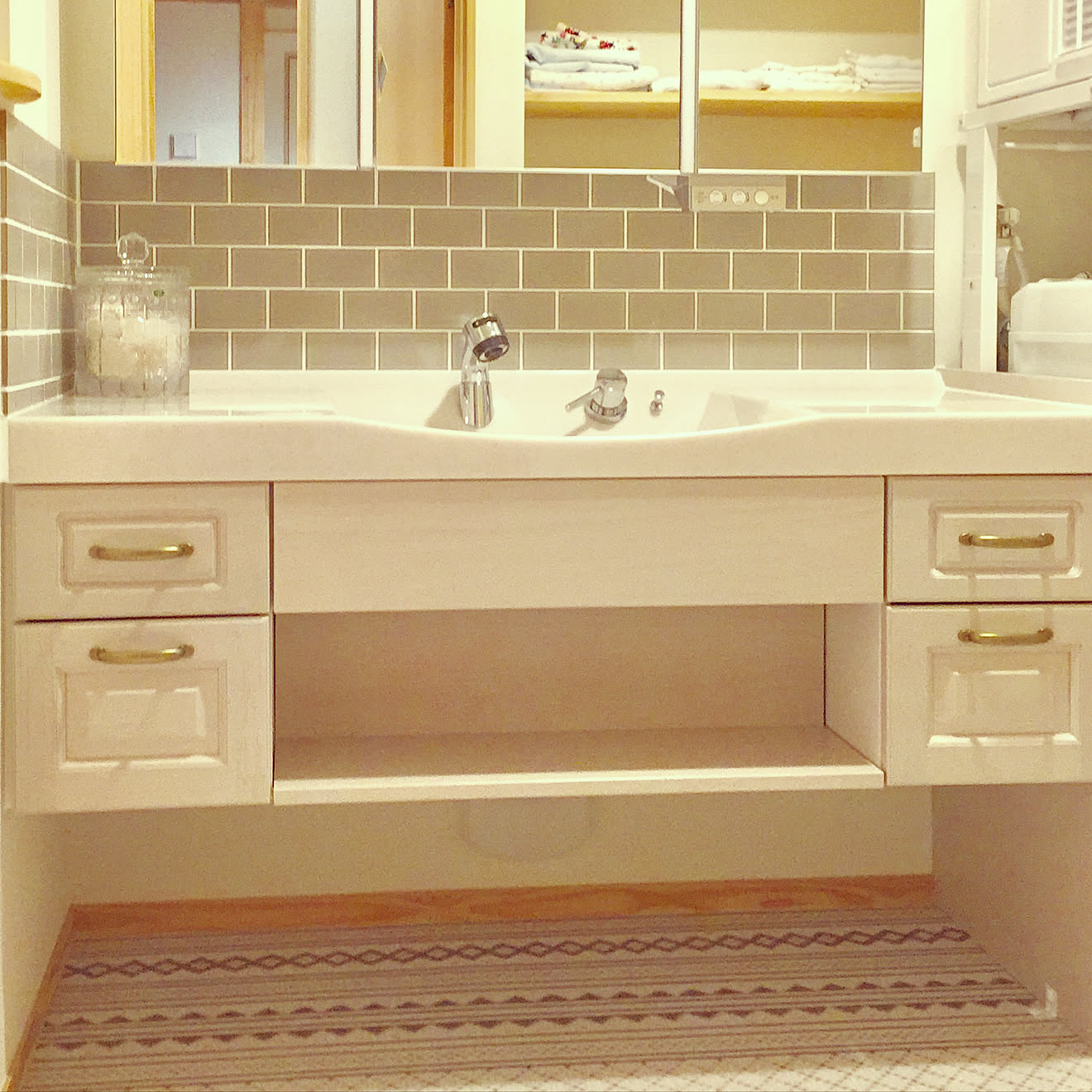 バス/トイレ/パナソニック ラシス/タイル/名古屋モザイクタイルのインテリア実例 - 2015-03-16 22:13:35 ...