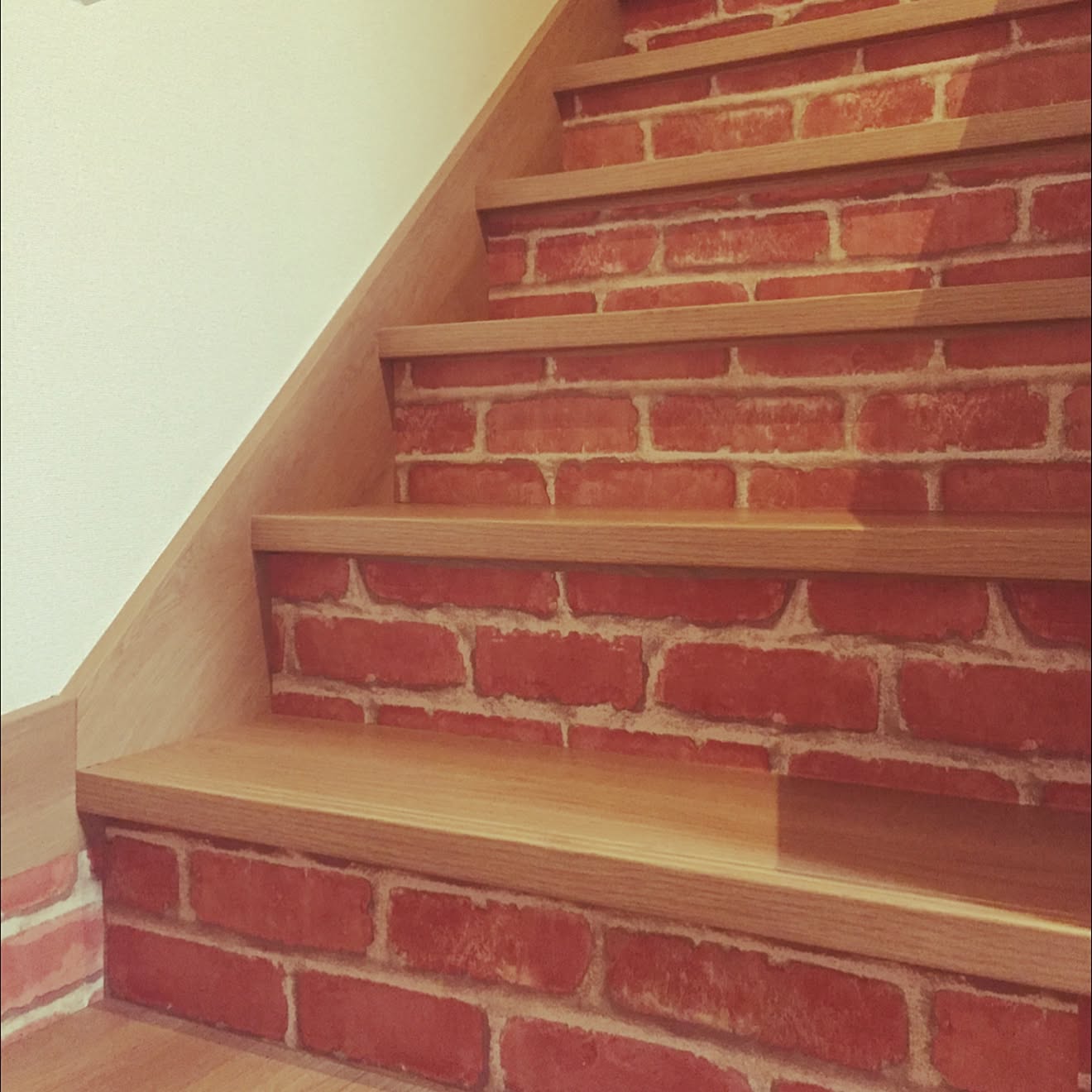 玄関/入り口/階段/ウォールステッカー/salut!/100均...などのインテリア実例 - 2015-06-30 00:21:22 ...