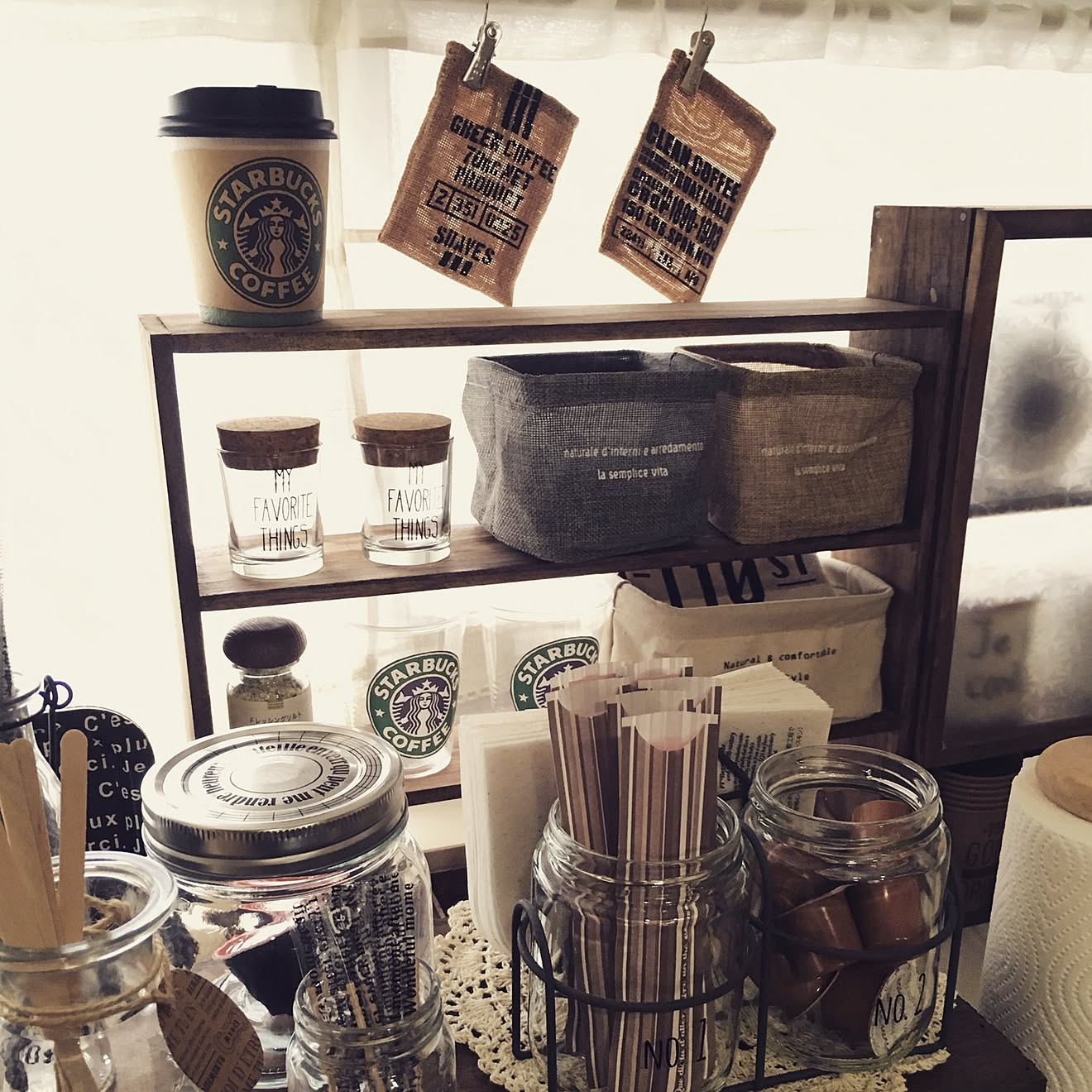 DIY/セリア/100均/ダイソー/カフェ風...などのインテリア実例 - 2022-08-20 16:08:18 ｜ RoomClip（ルームクリップ） | RoomClip（ルームクリップ）