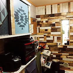 キッチン/食器棚リメイク/リメイクシート/ダイソー/DIY...などのインテリア実例 - 2017-04-10 21:24:03 ...