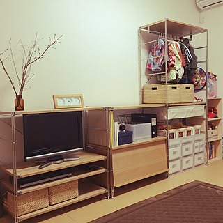 2DK 3人暮らしのレイアウト・おしゃれなインテリアコーディネートの実例 ｜ RoomClip（ルームクリップ）