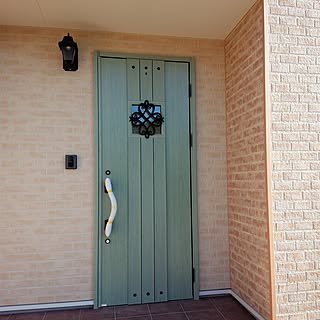 緑の玄関ドアのインテリア実例 ｜ 2ページ目 ｜ RoomClip（ルームクリップ）