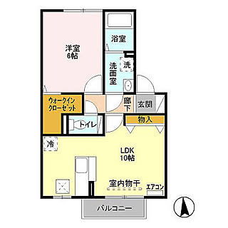 間取り図 1LDKのインテリア・レイアウト実例 ｜ RoomClip（ルームクリップ）