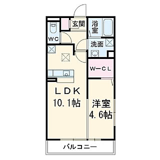間取り図 1LDKのインテリア・レイアウト実例 ｜ RoomClip（ルームクリップ）