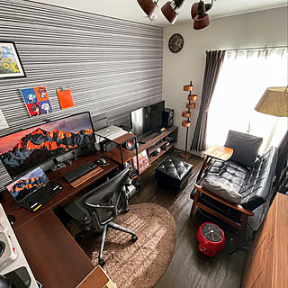 1LDK 在宅勤務のレイアウト・おしゃれなインテリアコーディネートの実例 ｜ RoomClip（ルームクリップ）