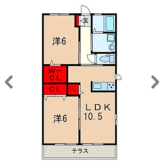 間取り図 2LDKのインテリア実例 | RoomClip (ルームクリップ)