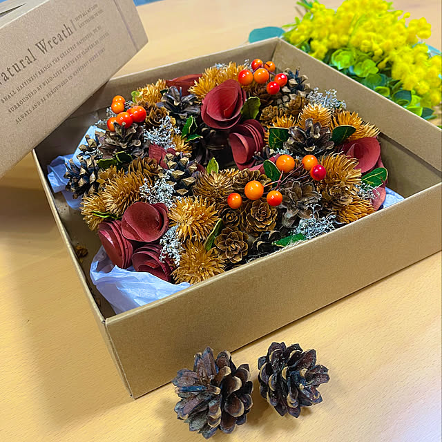 ケー・イー・アイ グリーンハウス(Green House) ハロウィン HWナチュラルリース M HW479-B ピーナッツオレンジ - 通販 ...