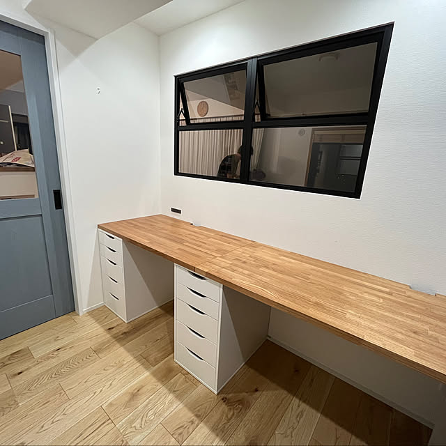 DIY 壁付けデスクのインテリア・手作りの実例 ｜ RoomClip（ルームクリップ）