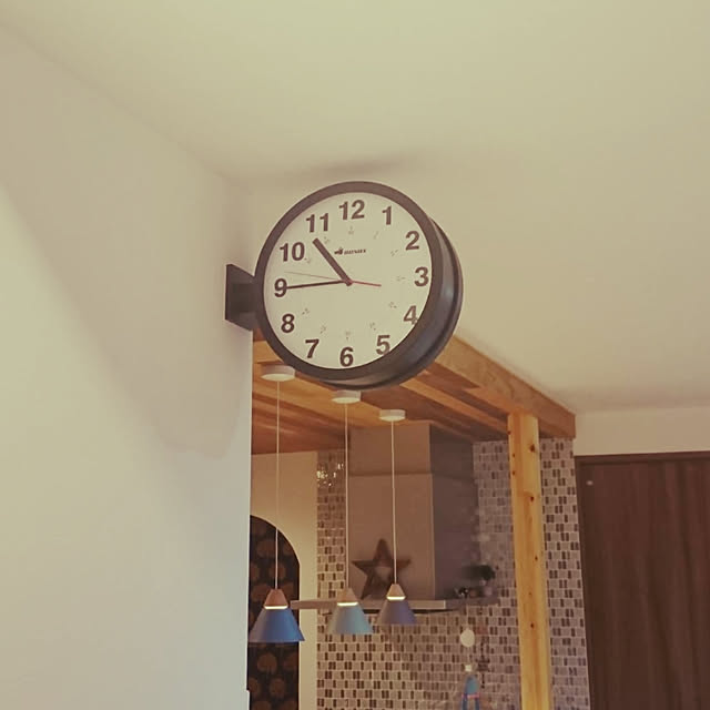 【写真付きレビュー】DULTON BONOX ダブルフェイスウォールクロック 両面時計／Double Face Wall Clock／ニシカワ【送料無料】【ポイント12倍／在庫有】【3／28 ...