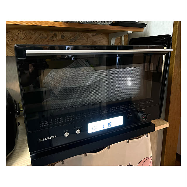 【写真付きレビュー】シャープ 加熱水蒸気 オーブンレンジ 23L 1段調理 RE-WF232-B ブラックの通販商品&口コミ情報 | RoomClipショッピング