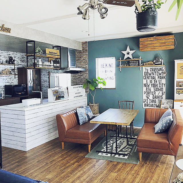 【写真付きレビュー】LDコーナーソファ／ダイニング カウチ R／L JAM-LD GYHC【Y-YHC】 リビングダイニング コーナータイプ ...