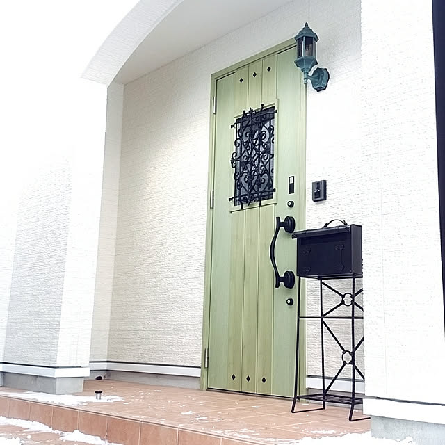 緑の玄関ドアのインテリア実例 ｜ RoomClip（ルームクリップ）