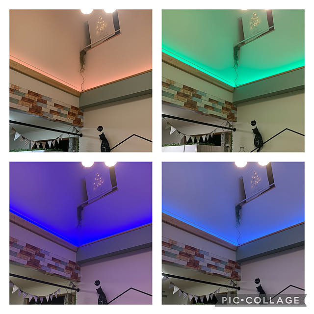 3COINS LEDテープライトの商品を使ったおしゃれなインテリア実例 ｜ RoomClip（ルームクリップ）