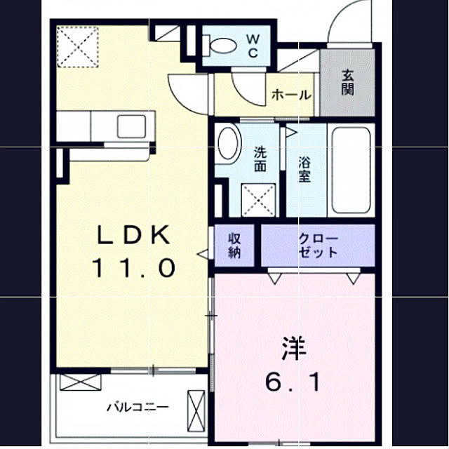 部屋全体/1LDK2人暮らし/1LDK/間取り図/部屋全体...などのインテリア実例 - 2019-02-05 01:21:39 ｜ RoomClip（ルームクリップ）