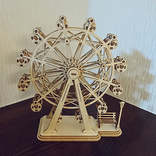 【写真付きレビュー】つくるんです TG401 観覧車｜ロボタイム 日本公式販売／日本語説明書付 3D ウッドパズルの通販商品&口コミ情報 ...