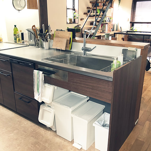 【写真付きレビュー】ゴミ箱 ダストボックス | arrots ダストボックス M 15.2L KEYUCA ケユカの通販商品&口コミ情報 | RoomClipショッピング