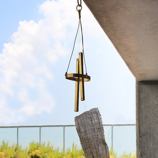 【写真付きレビュー】【あす楽/メーカー直送】Fairy wind bell フェアリー ウィンド ベル風鈴 オシャレ 真鍮 飾り ウィンド ...