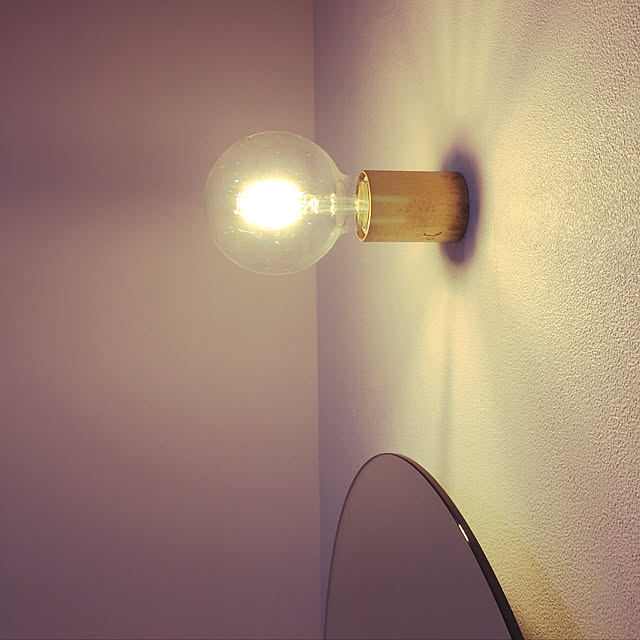 【写真付きレビュー】青山電陶 E26小モーガルソケット 1つ穴 磁器製 E26-01の通販商品&口コミ情報 | RoomClipショッピング