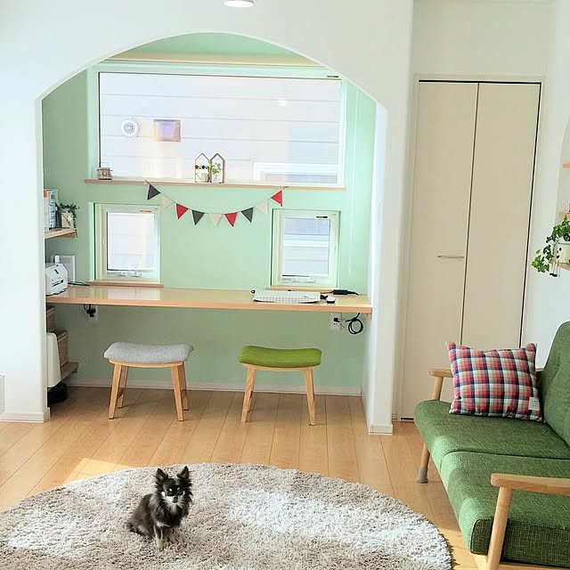 【写真付きレビュー】トロペ 木製スツール「TOROPEZ トロペスツール」布張りスツール 布製 革張り レザー 北欧ナチュラルゆったりカーブ ...