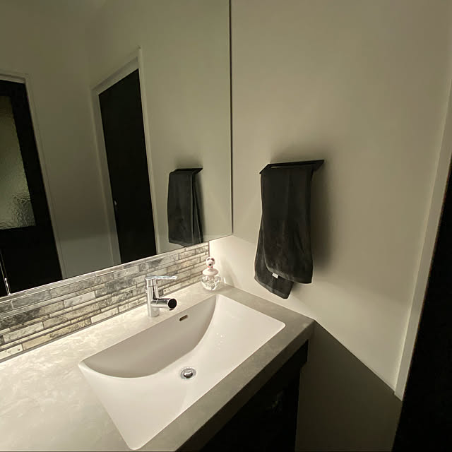 【写真付きレビュー】KAWAJUN（カワジュン） タオルリング ブラストブラック SC-470-XKの通販商品&口コミ情報 | RoomClipショッピング