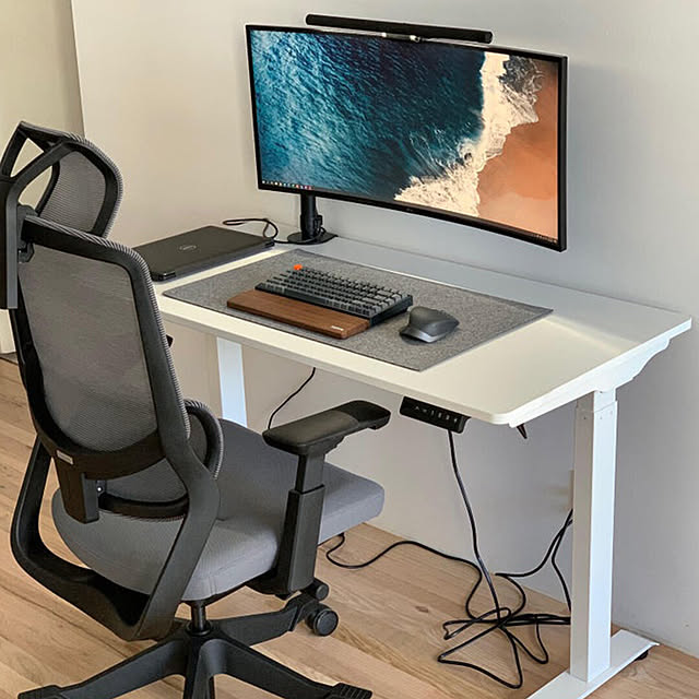 【写真付きレビュー】FlexiSpot E9 スタンディングデスク 昇降 テレワーク 昇降式 スタンディング テーブル パソコン 昇降式デスク 電動 昇降デスク 昇降式テーブル コンパクト ...